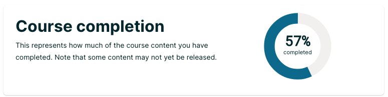 How can my course be marked as completed?