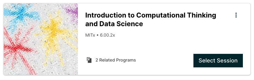 How do I choose a course session?