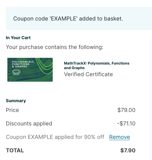 How do I enter my coupon code?